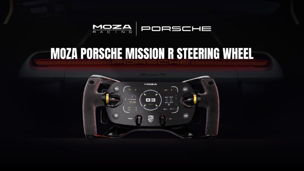 Moza presenta en el CES 2026 el Porsche Mission R, con dos volantes Pro ...
